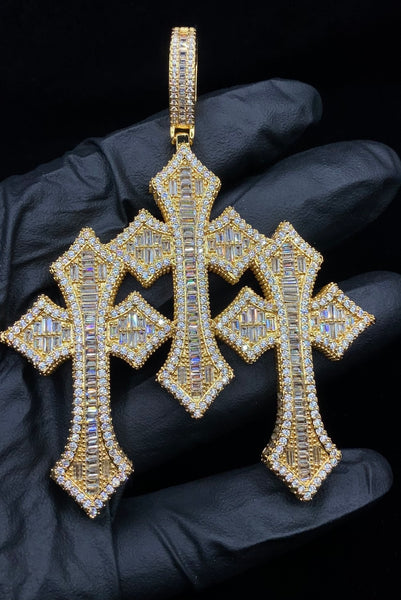 XL Triple Cross Pendant – Charmboxmen