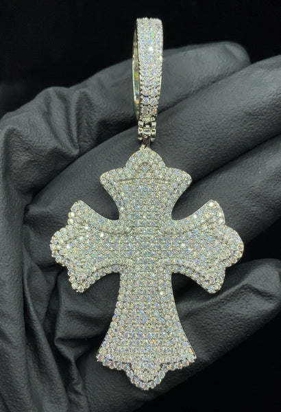 XL Chrome Cross Pendant – Charmboxmen
